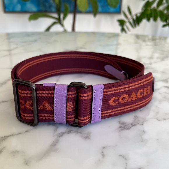 Coach | Bags | Coach Willow Saddle Webbing Replacement Strap Violet ...